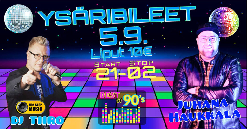 Ysäribileet Toppila Klubi 5.9.2025 - Parhaatbileet.fi